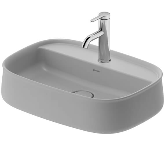 Duravit Zencha 550 x 390mm Ground Washbowl With Tap Platform And Waste ...