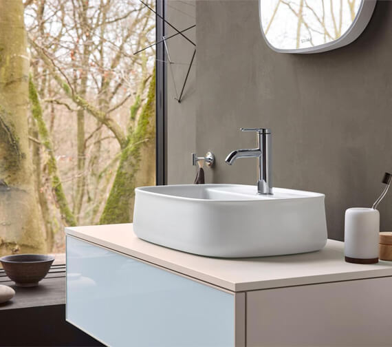 Duravit Zencha 420 x 420mm Ground Washbowl With Tap Platform And Waste ...