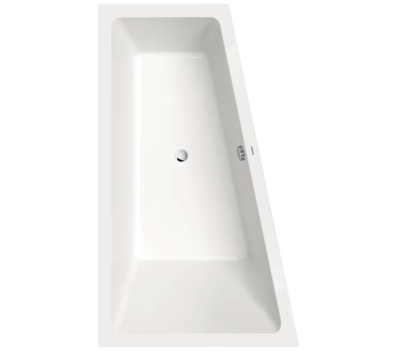 Duravit No.1 1700 x 1000mm Trapezoidal Corner Bath With Backrest Slope ...