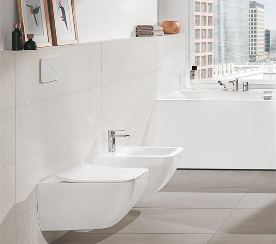 Villeroy And Boch Venticello Rimless Wall Hung Toilet With Soft-Close ...