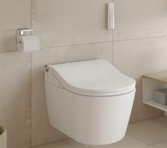 Toto RP 391 x 580mm Wall-Hung Rimless WC Pan And RW Washlet Seat ...