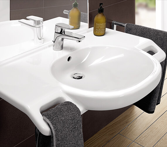 Villeroy And Boch ViCare 1 TH 810mm x 560mm Wall Mounted Washbasin