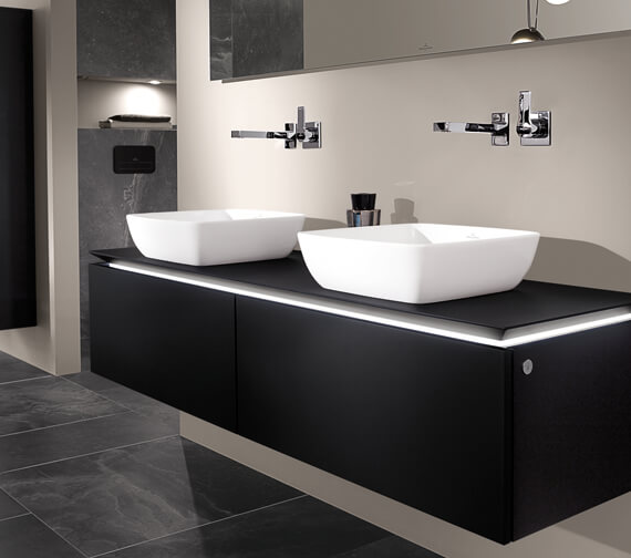 Villeroy And Boch Artis 410mm White Alpin Square Surface Mounted Washbasin