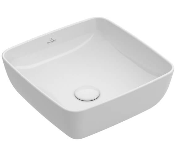Villeroy And Boch Artis 410mm White Alpin Square Surface Mounted Washbasin