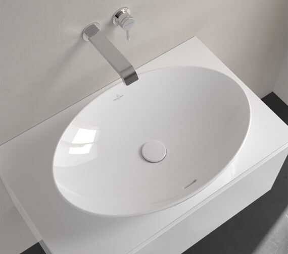 Villeroy And Boch Loop-And-Friends White Alpin Countertop Oval Basin ...