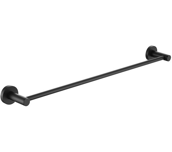 Bristan Black Round Towel Rail