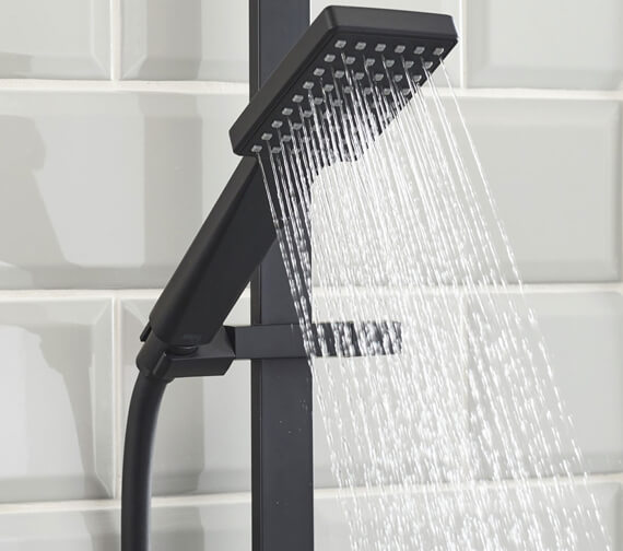 Bristan Cobalt Black Finish Recessed Concealed Dual Control Shower Pack