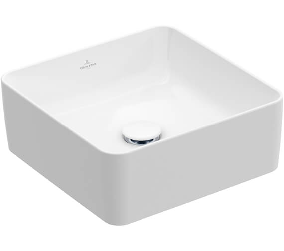 Villeroy And Boch Collaro 380mm White Alpin Square Surface Mounted ...