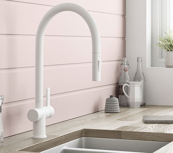 QS Basics VOX Single Lever Pull-Out Kitchen Sink Mixer Tap