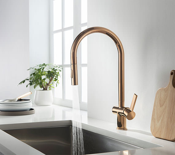 QS Basics VOX Single Lever Pull-Out Kitchen Sink Mixer Tap