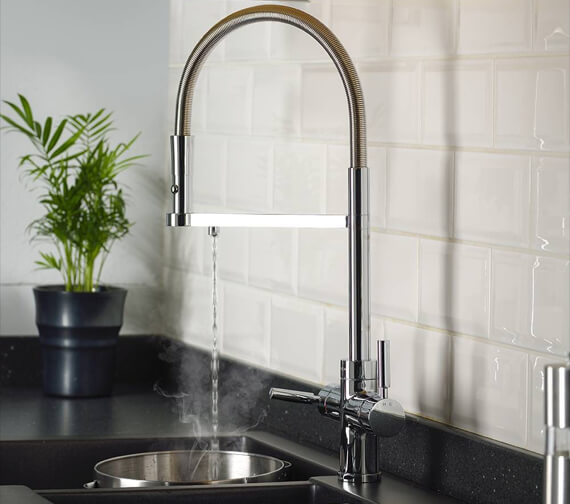 Abode Professional 3 In 1 Monobloc Kitchen Sink Mixer Tap