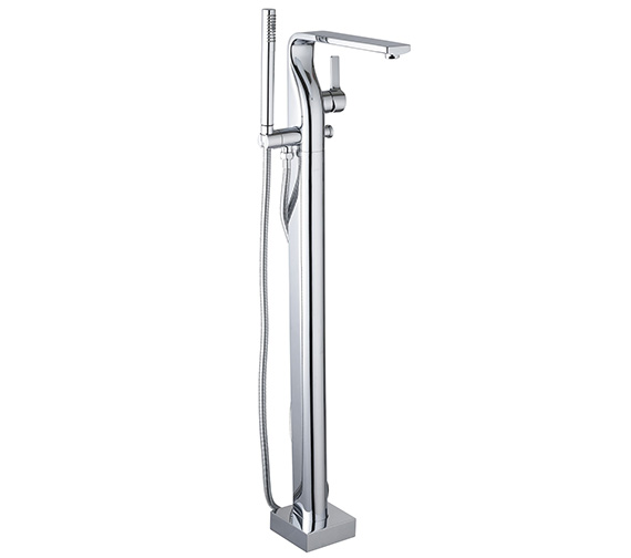 QS Basics Bendex Single Lever Floor Standing Bath Shower Mixer With Kit