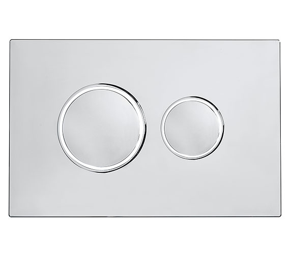 Tavistock Traditional Chrome Dual Flush Plate
