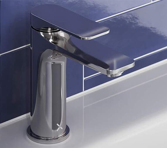 Crosswater Fuse Monobloc Basin Mixer Tap With Clicker Waste | FS110DNC