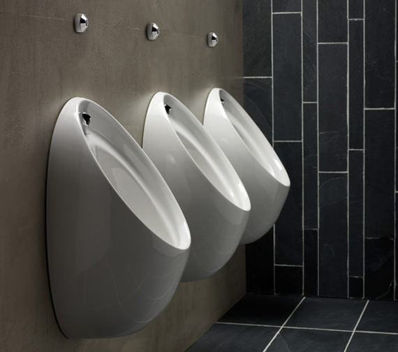 Armitage Shanks Contour 67cm Concealed Urinal With Rimless HygenIQ Bowl ...