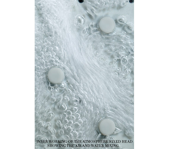 Vado Atmosphere Aerated Chrome Shower Head With Arm