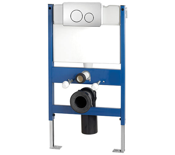 IMEX Reduced Height Wall Hung WC Frame System With Chrome Front Dual ...