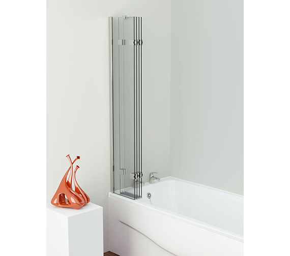 Kudos Inspire 950 X 1500mm Four Panel Compact Bath Screen 4bascomplhs